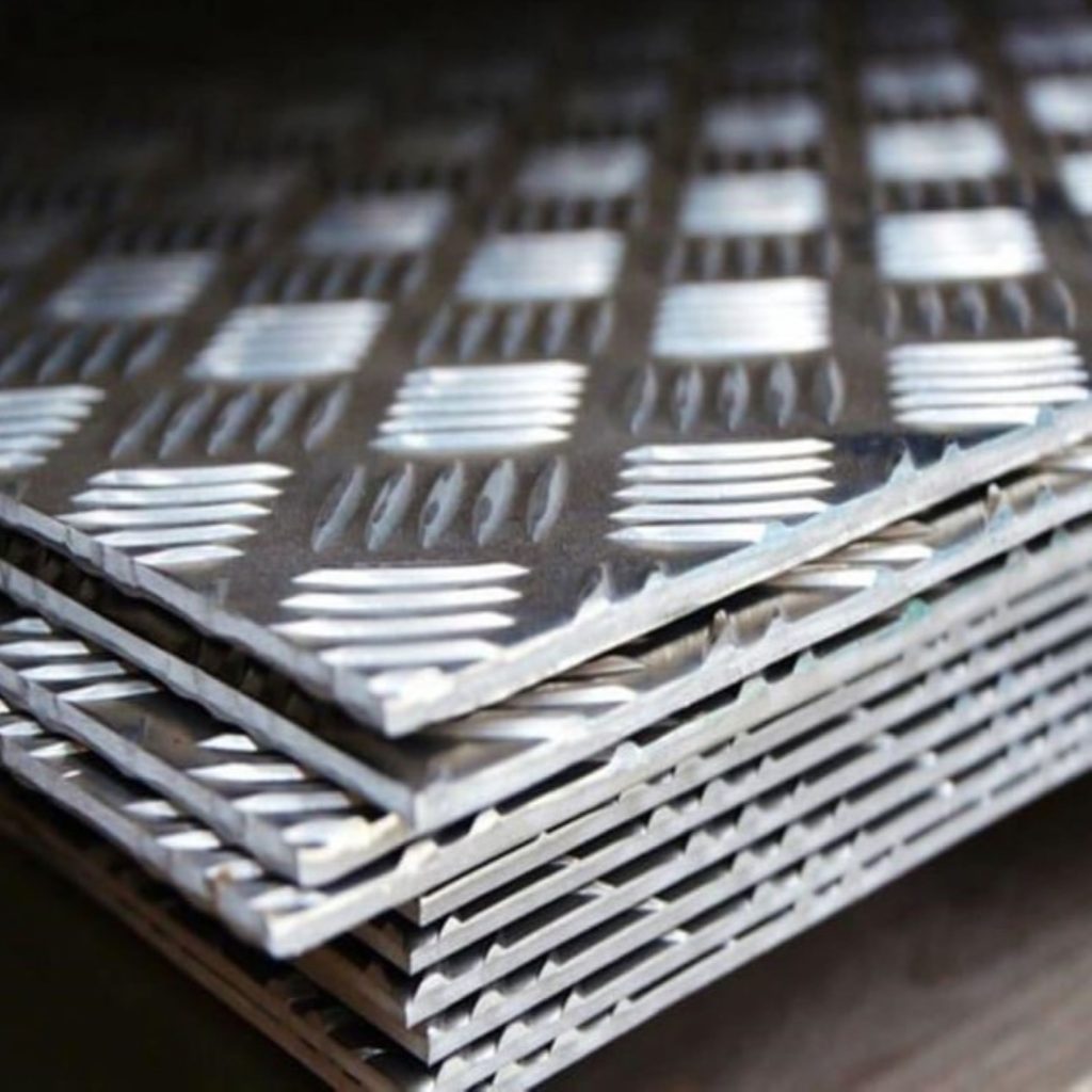 Aluminium Tread Plate NZ | 5052 Checker Plate 5-Bar — SD Aluminium