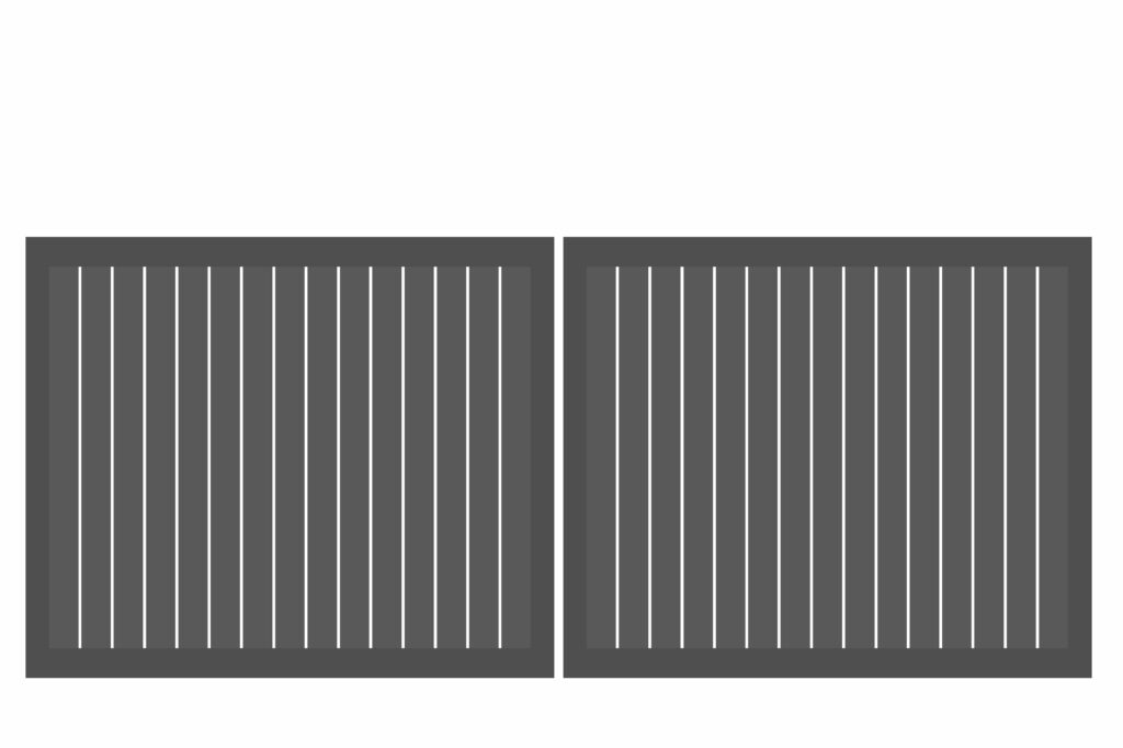Aluminium Double Swing Gate GM-SDWL-04 - SD ALUMINIUM