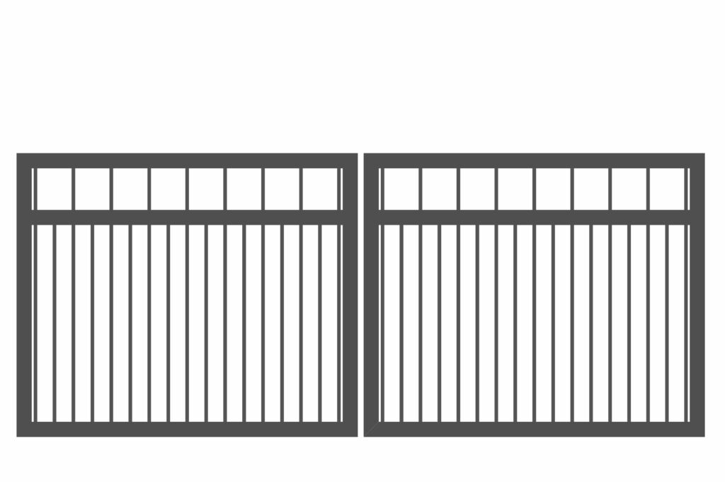 Aluminium Double Swing Gate GM-SDWL-52 - SD ALUMINIUM