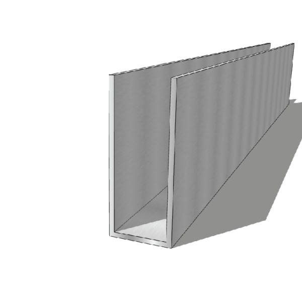 Aluminium 61 x 150 x 5mm U Channel Special Die 5.95M - SD ALUMINIUM